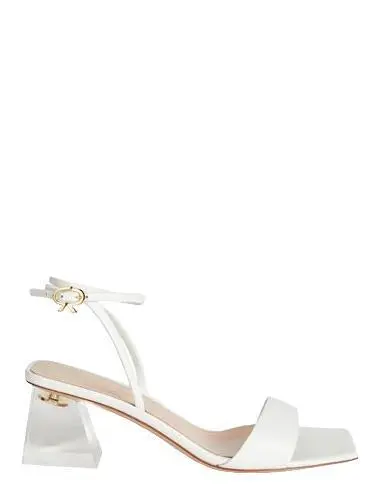 GIANVITO ROSSI Leather Sandals - White
