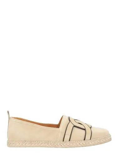 TOD'S Leather Espadrilles - White