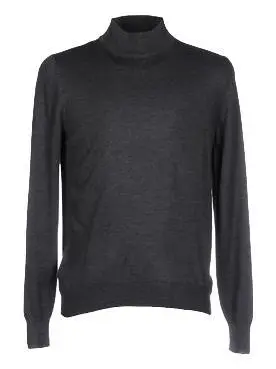 GRAN SASSO Virgin Wool Turtleneck Sweater - Grey