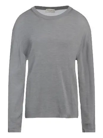 Officine Générale Sweater In Merino Wool And Cupro - Grey