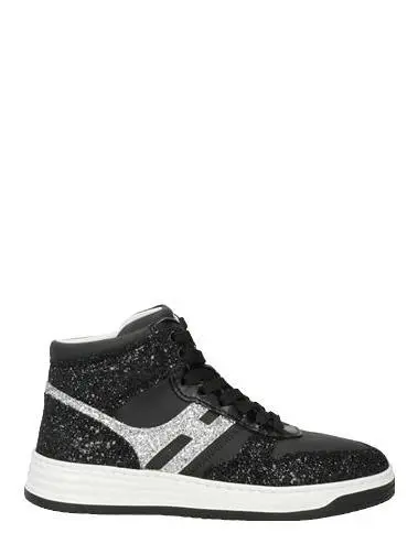 Hogan High-top Leather Sneakers - Black