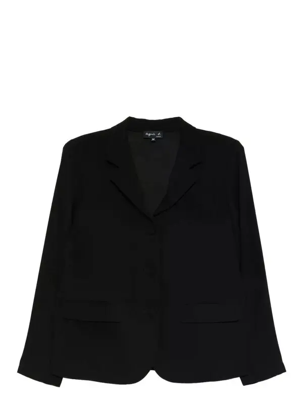 AGNÈS B. Single-breasted Blazer - Black