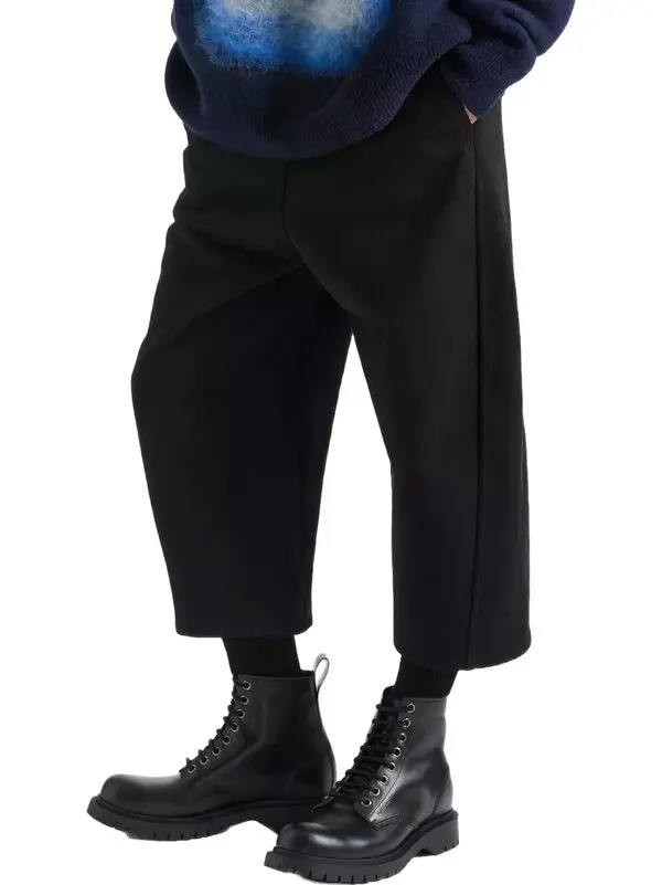 Givenchy Elastic-waist Cropped Trousers - Black