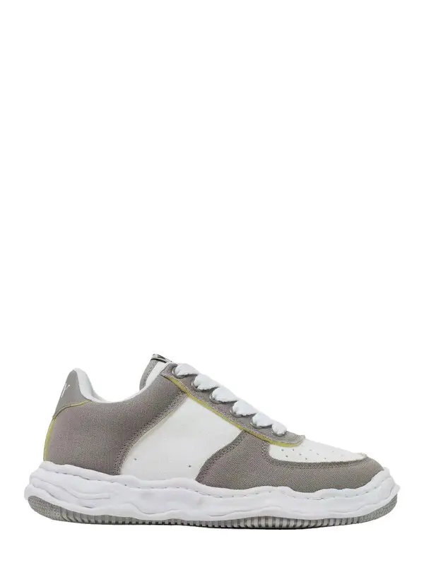 Mihara Yasuhiro Wayne Panelled Wave-sole Sneakers - Neutrals