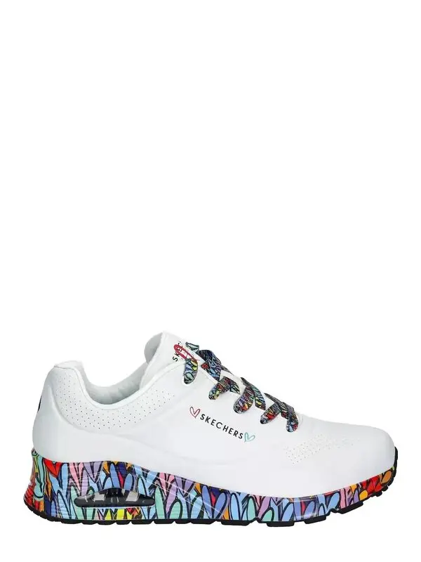 Sketchers X Jgoldcrown Ravaged Loveheart Sneakers - White
