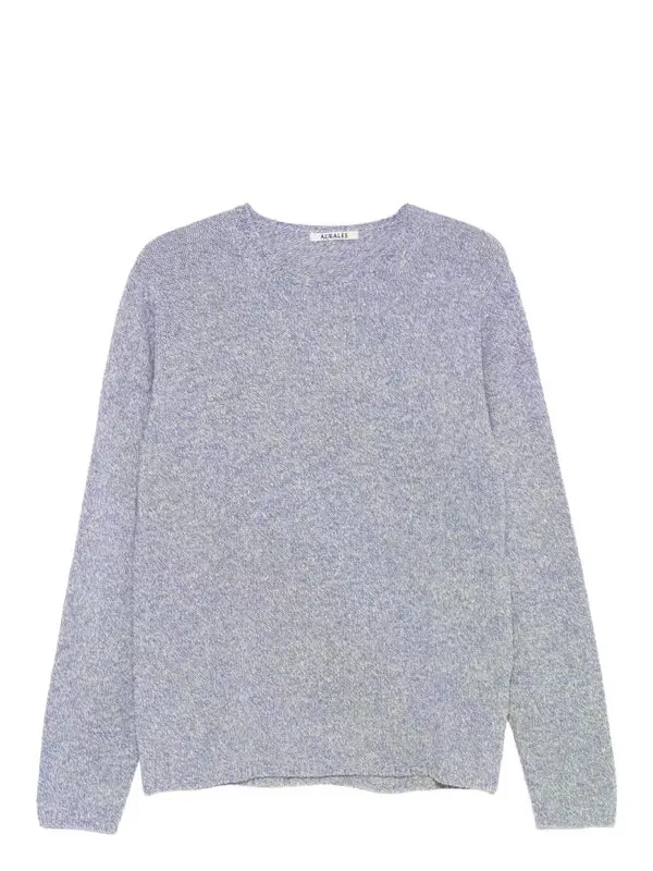 Auralee Speckled Sweater - Purple