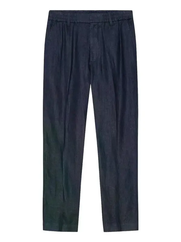 Nn07 Pleated Elastic-waist Trousers - Blue