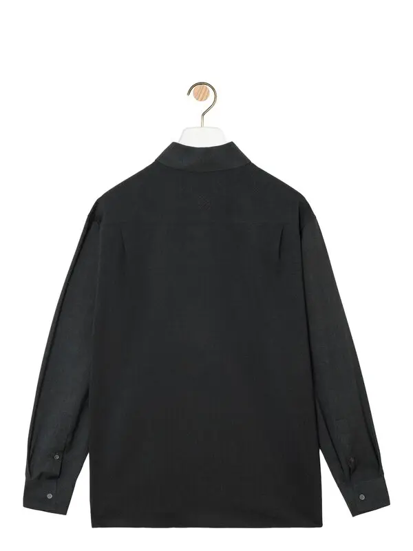 Loewe Shirt In Wool - Black/grey