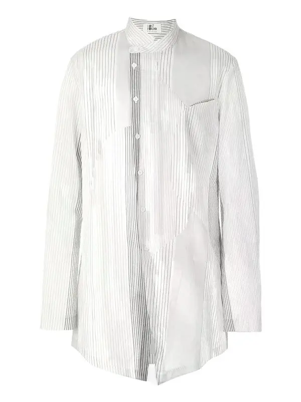 LOST & FOUND RIA DUNN Asymmetric Button-down Shirt - White
