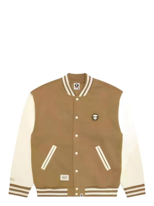 AAPE BY *A BATHING APE® Logo-patch Bomber Jacket - Brown