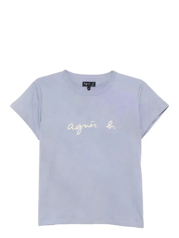 AGNÈS B. Logo-printed T-shirt - Blue