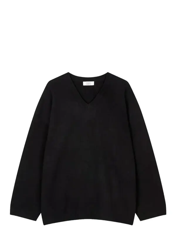 STUDIO TOMBOY V-neck Sweater - Black