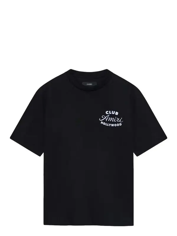 Amiri Logo-print Crew-neck T-shirt - Black
