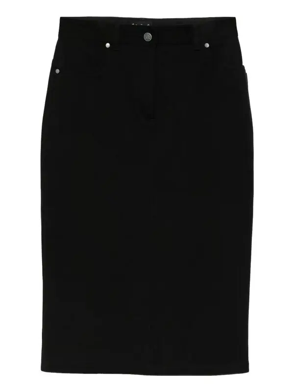 AGNÈS B. Straight-cut Skirt - Black