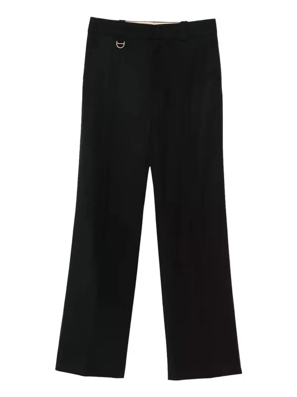 Chloé Ring-detail Trousers - Black