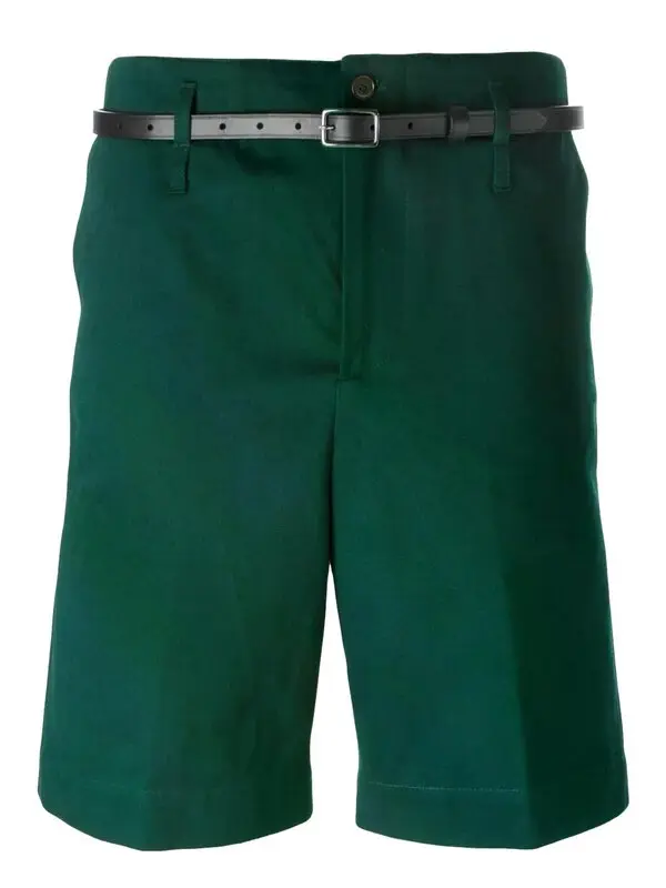 GOLDEN GOOSE Kate Belted Shorts - Green