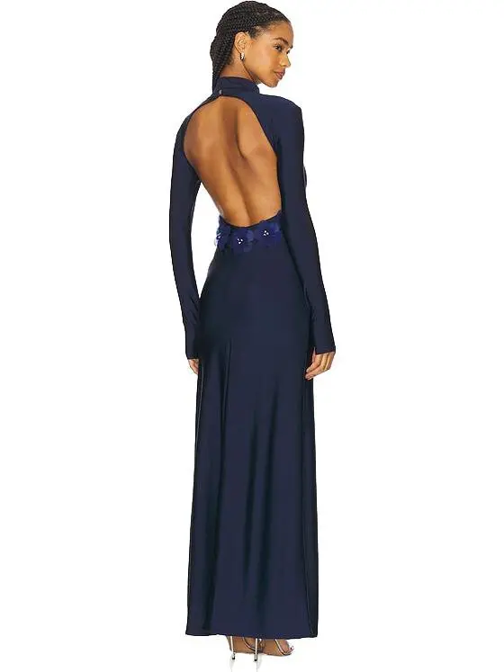 MARIANDREE GAITAN Mariel Maxi Dress - Blue
