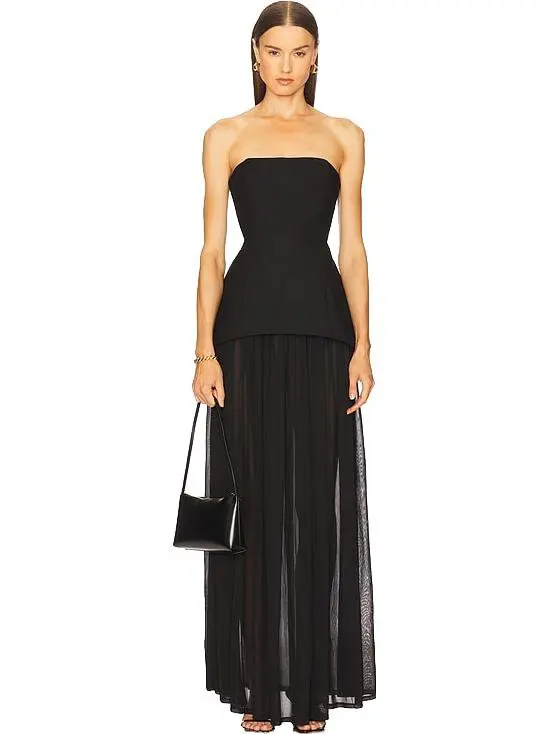 MICHAEL COSTELLO Ruiz Maxi Dress - Black