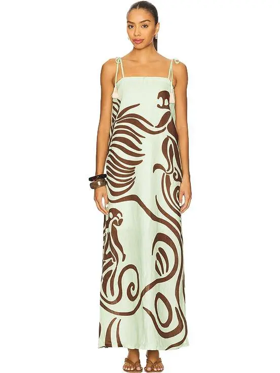 Eugenia Fernandez Ona Maxi Dress - Mint