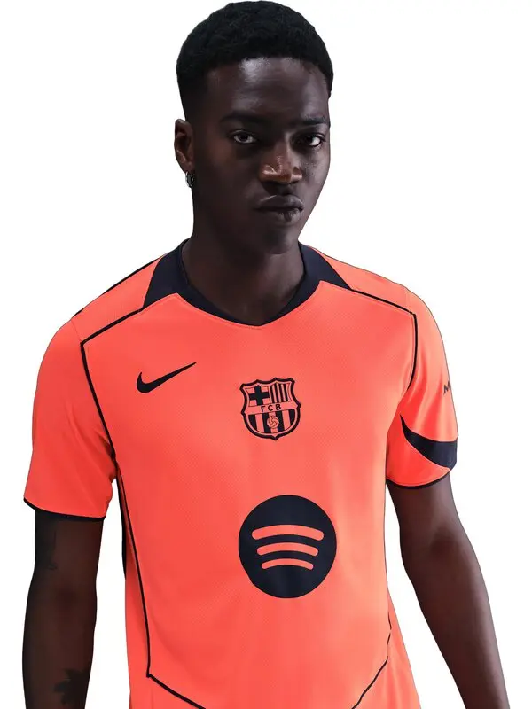 Nike Fc Barcelona 2025/26 Stadium Third Dri-fit Total 90 Soccer Replica Jersey - Orange
