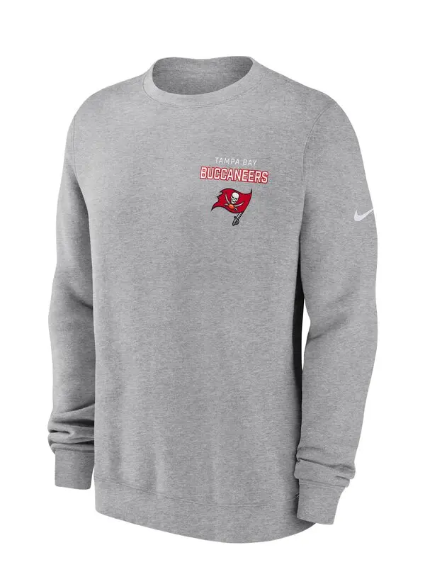 Nike Tampa Bay Buccaneers Nfl Pullover Crew - Grey