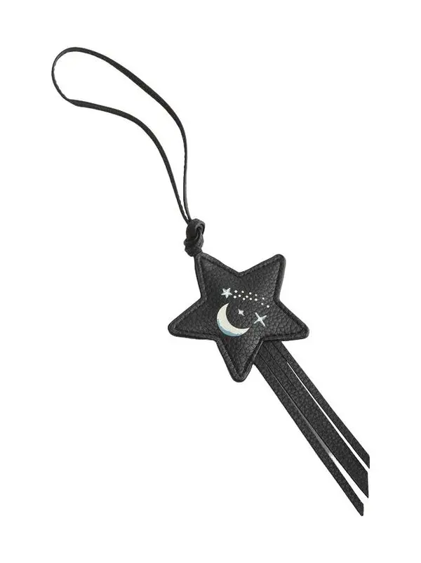VERA BRADLEY Shooting Star Bag Charm Keychain - Black