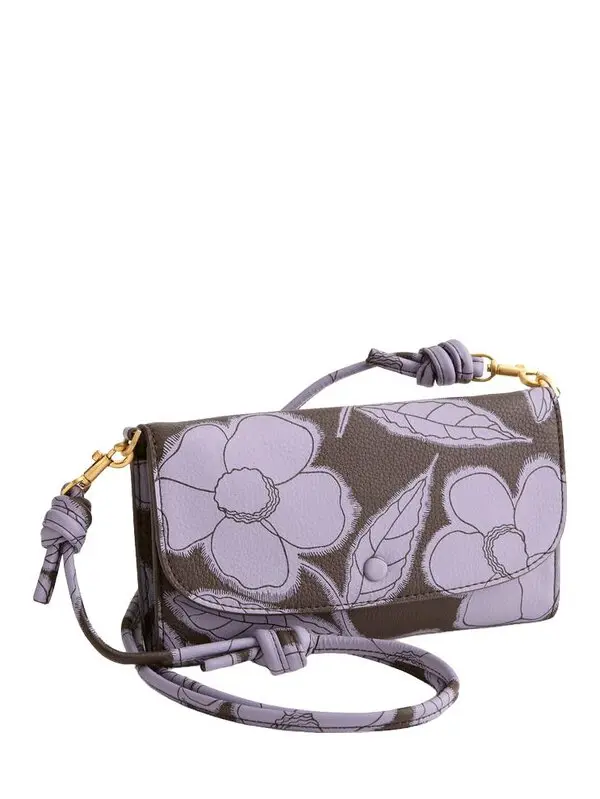 VERA BRADLEY Wildwood Wallet Crossbody In Appliqué Floral - Multicolor
