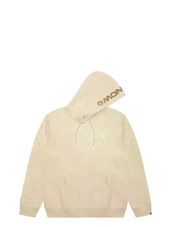 AAPE BY *A BATHING APE® Logo-print Long-sleeve Hoodie - Neutrals