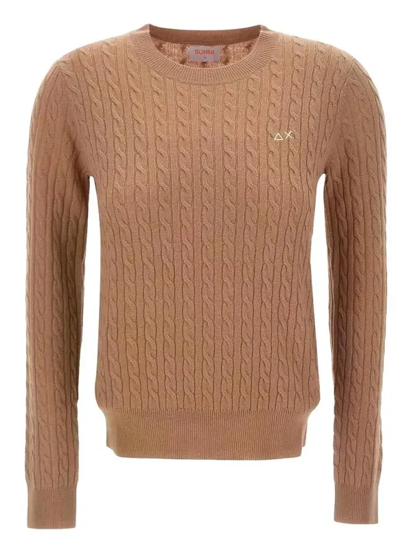 SUN 68 Cable-knit Sweater - Neutrals