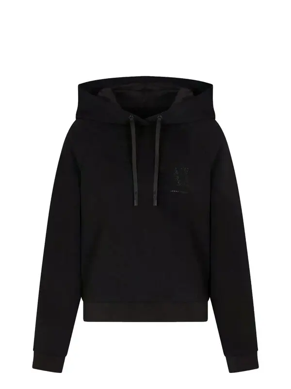Armani Exchange Logo-print Hoodie - Black