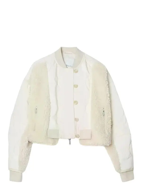 3.1 Phillip Lim Quilted Teddy-paneled Jacket - Neutrals