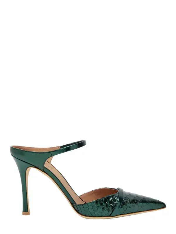MALONE SOULIERS 90mm Uma Pumps - Green