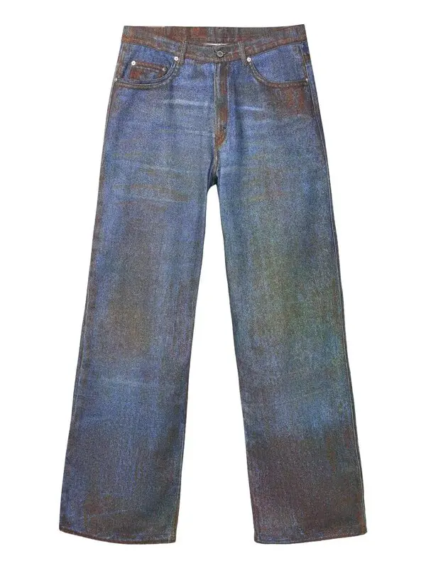 Camper Acid-wash Straight-leg Jeans - Blue