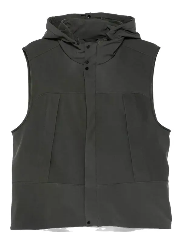 C.P. COMPANY Hooded Sleeveless Waistcoat - Grey