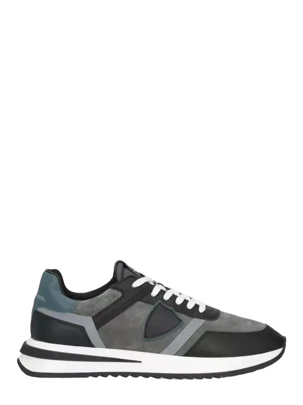 Philippe Model Panelled Design Sneakers - Black