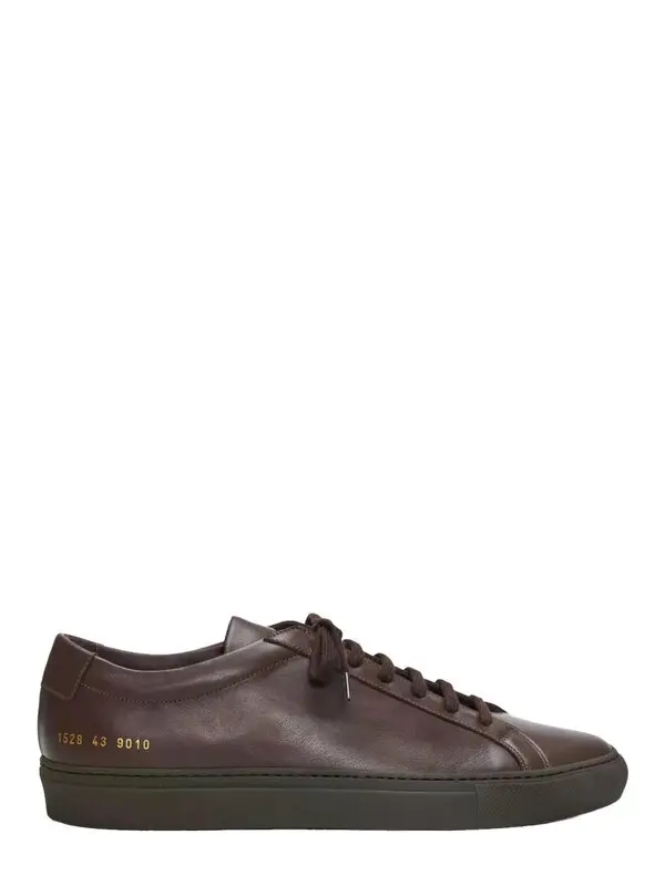 COMMON PROJECTS Leather Panelled Sneakers - Brown