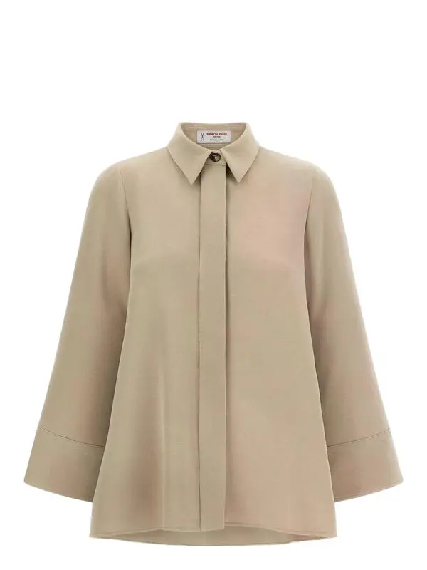 Alberto Biani Concealed-button Shirt - Neutrals