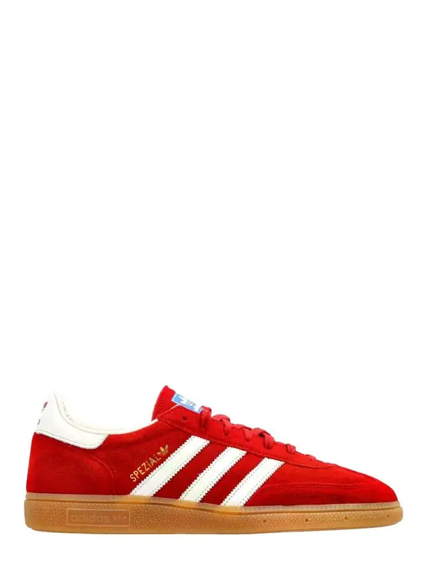 Adidas Spezial Three-stripe Suede Sneakers - Red
