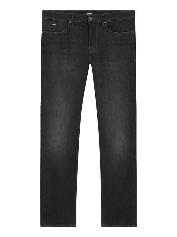 Hugo Boss Logo-plaque Jeans - Black