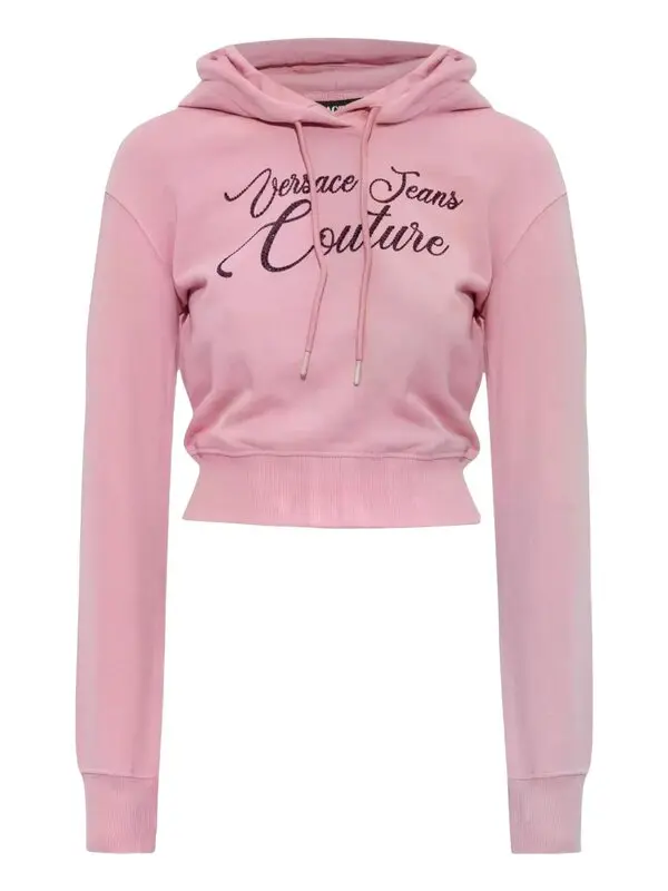 Versace Embellished Hoodie - Pink