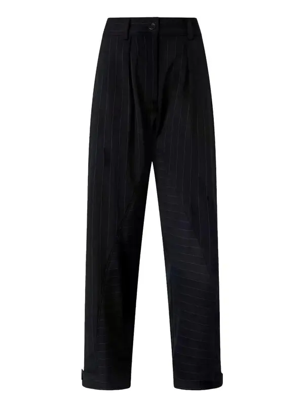 Pinko Pinstripe Trousers - Black