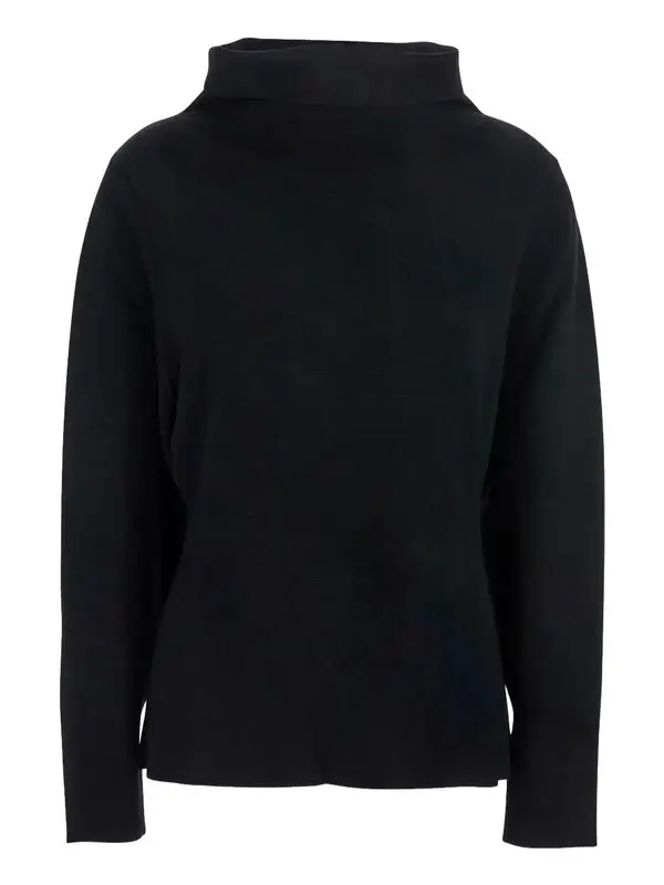 P.a.r.o.s.h Roll-neck Top - Black