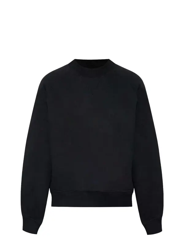 Victoria Beckham Cotton Raglan-sleeves Sweatshirt - Black