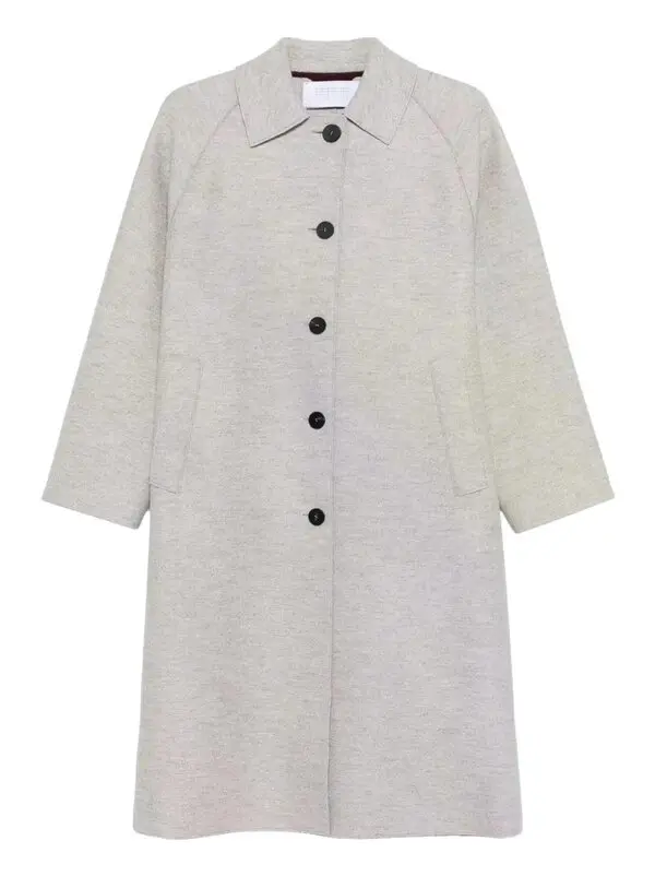 Harris Wharf London Balmacaan Raglan-sleeve Coat - Neutrals