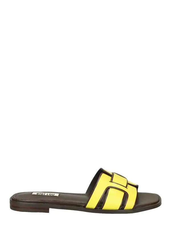 BIBI LOU Leather H-strap Sandals - Yellow