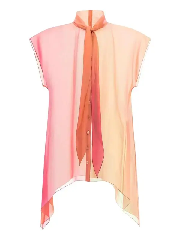 Roberto Cavalli Neck-tie Blouse - Pink