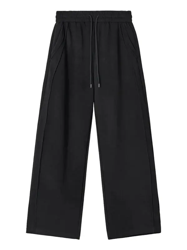 TOUT A COUP Seam-details Trousers - Black