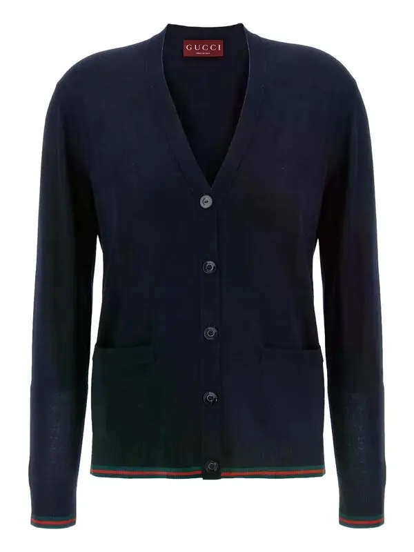 Gucci Button Cardigan - Blue