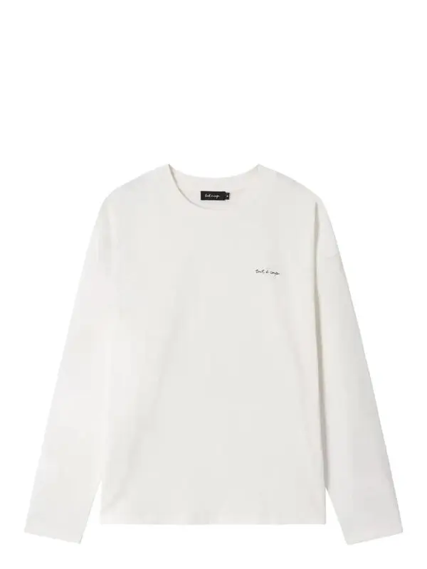 TOUT A COUP Embroidered-logo Long-sleeve T-shirt - White
