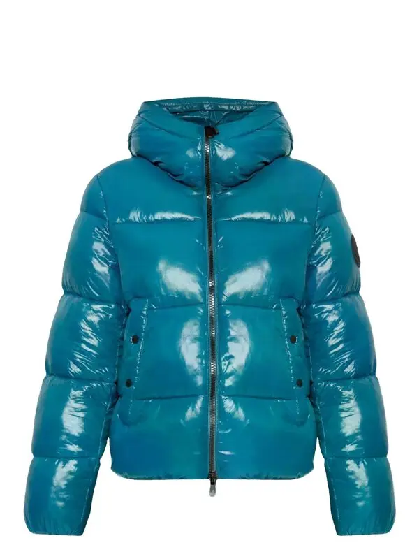 SAVE THE DUCK Hooded Puffer Jacket - Blue